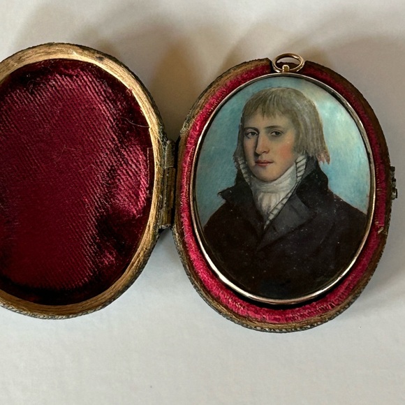 Antique | Jewelry | Rare 79s Georgian Miniature Portrait Locket In ...